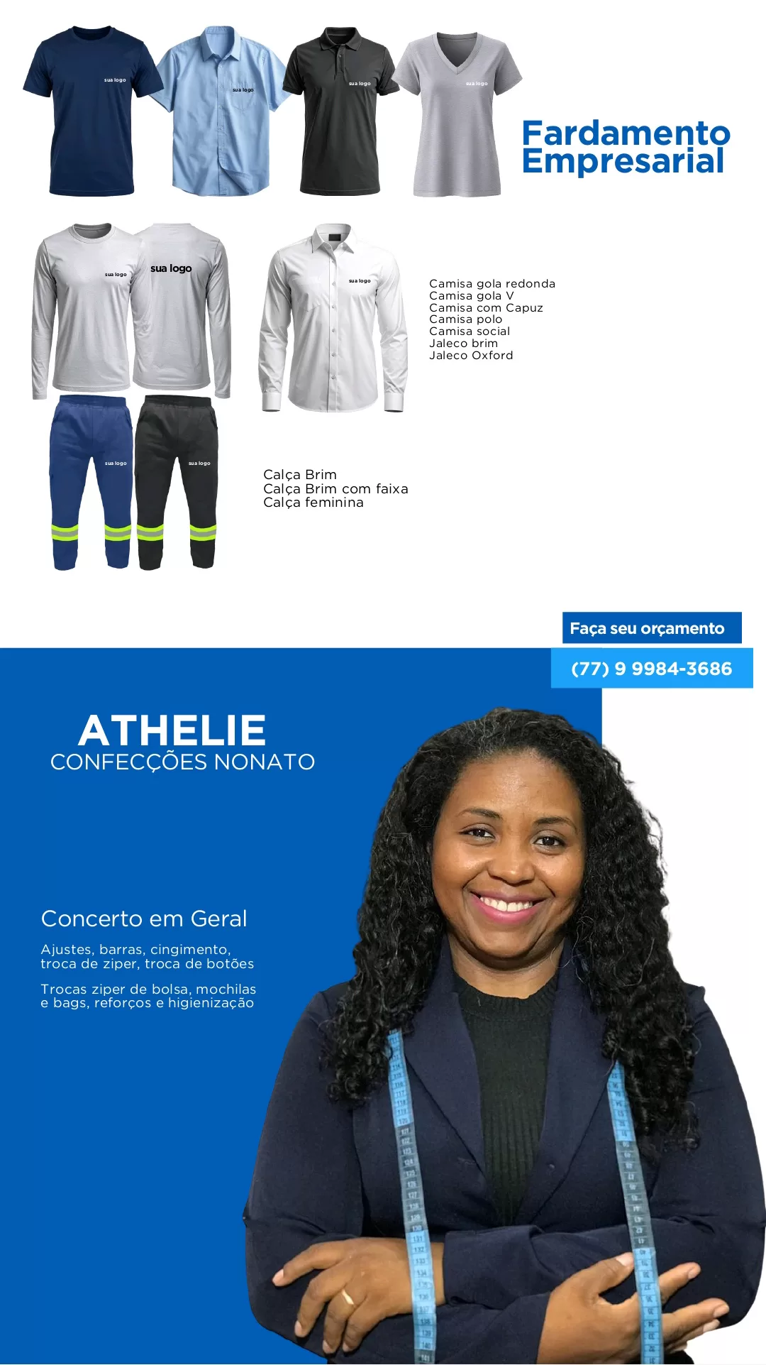 Fardamento de qualidade é com a gente!Produzimos uniformes com ...